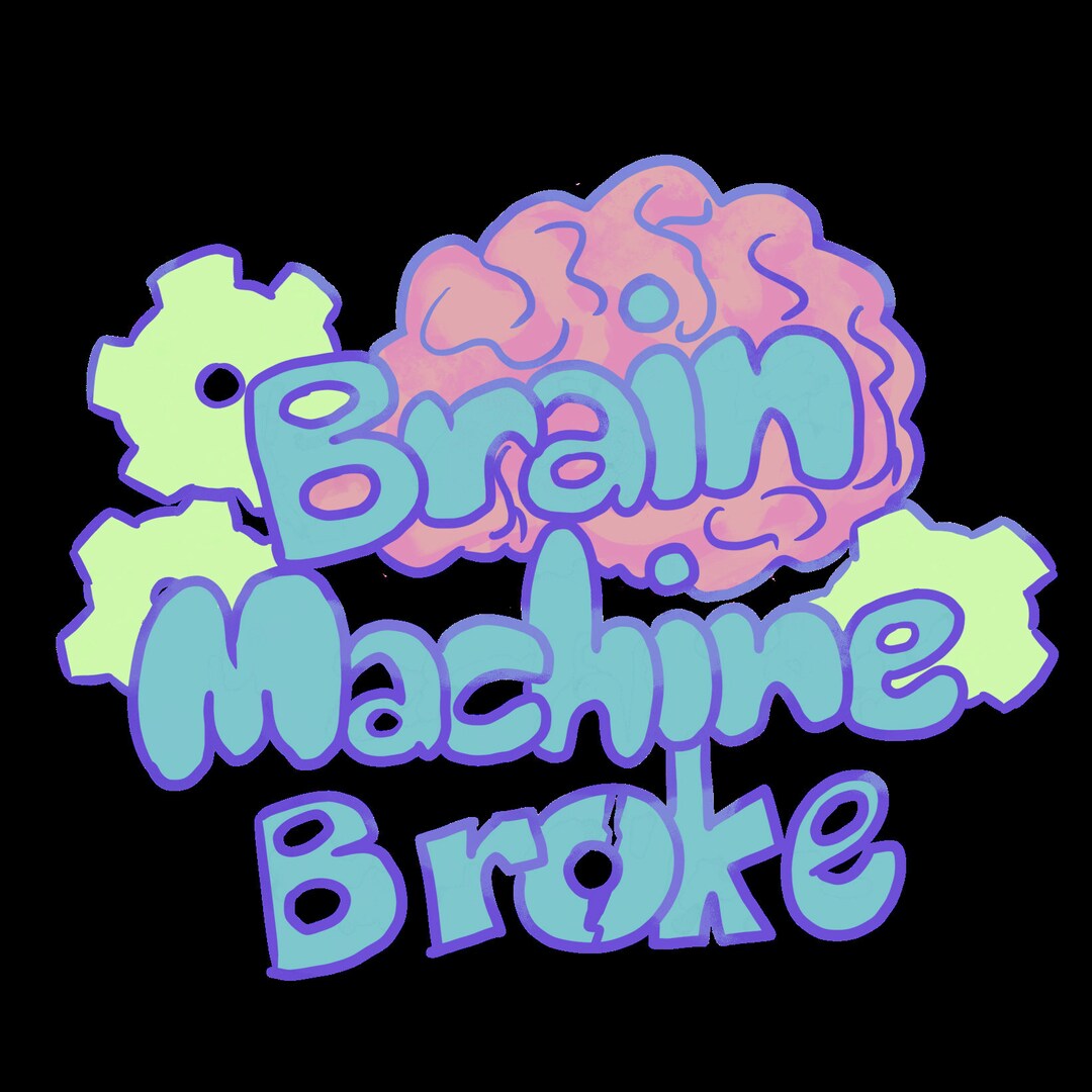 Brain Machine Broke Sticker - Etsy