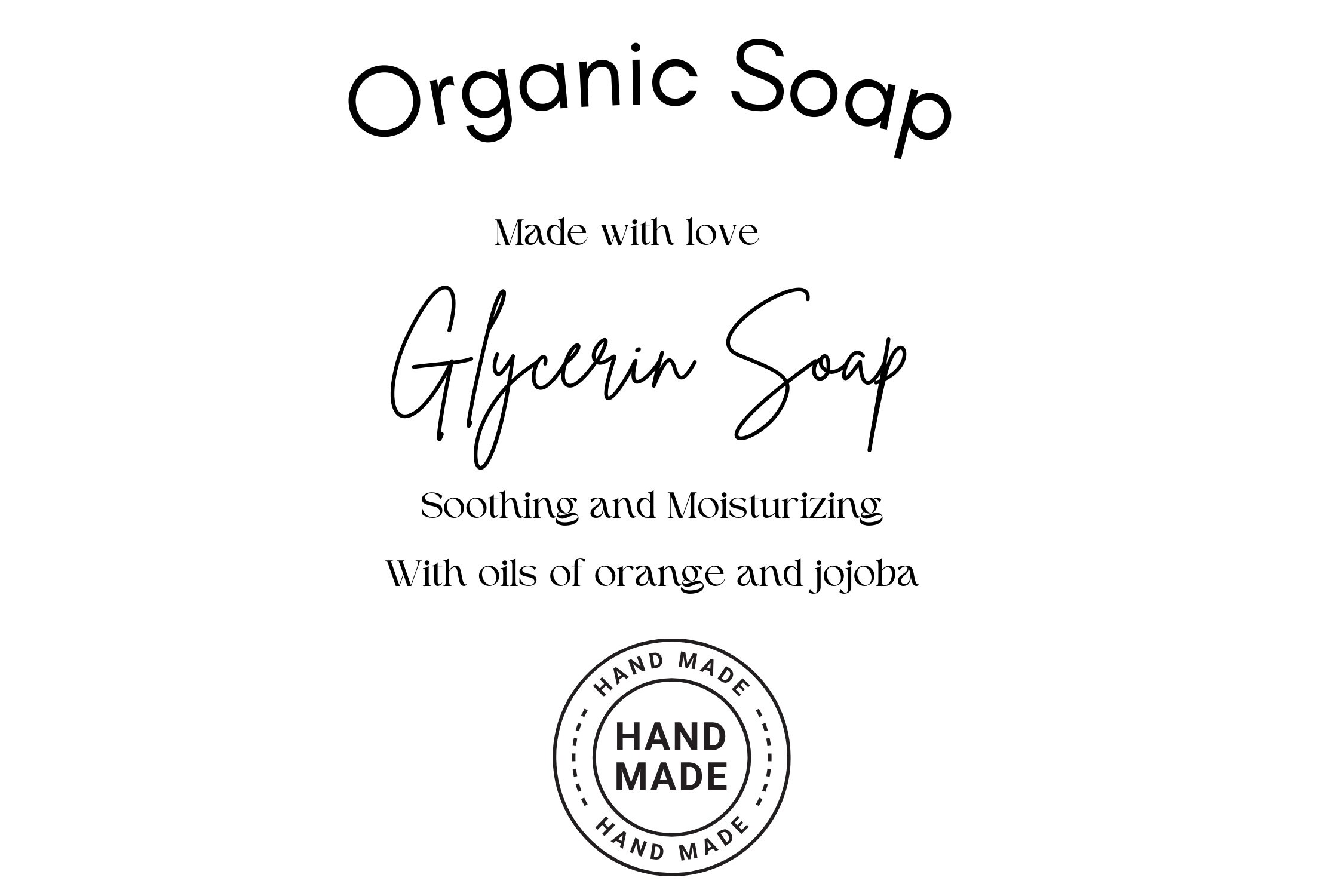 Soap Label Customizable Modern Soap Label Design Printable Template For