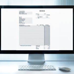 Invoice Template Modern and Professional Invoice Microsoft EXCEL ...