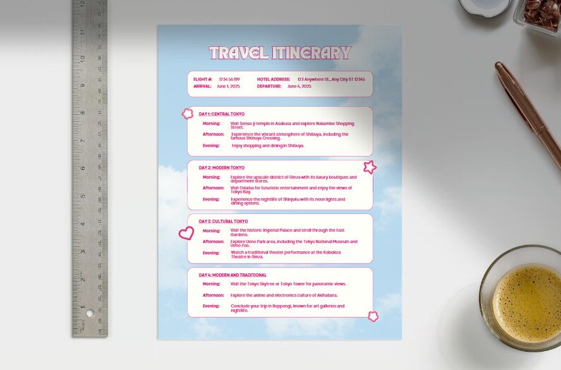 Travel Organizer Set, Printable Travel Bundle Planner, Budget and ...