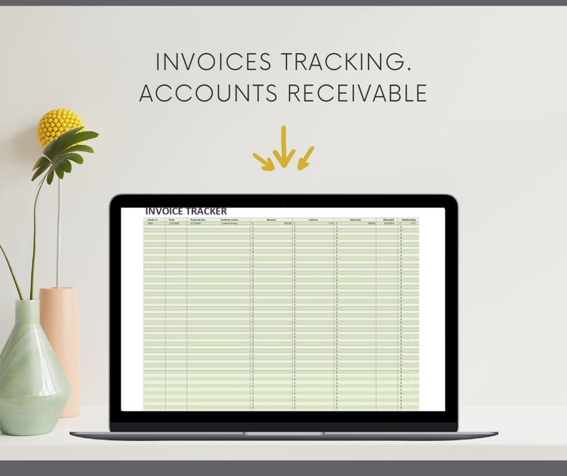 Excel Invoice & Tracker Template. Invoice Template. Invoice Tracker ...