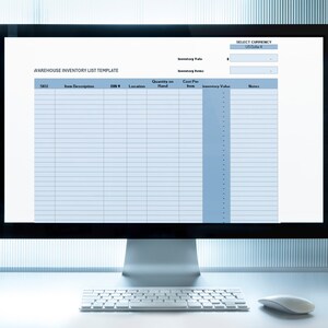 Inventory List Template, Editable Inventory Log, Inventory Tracker ...