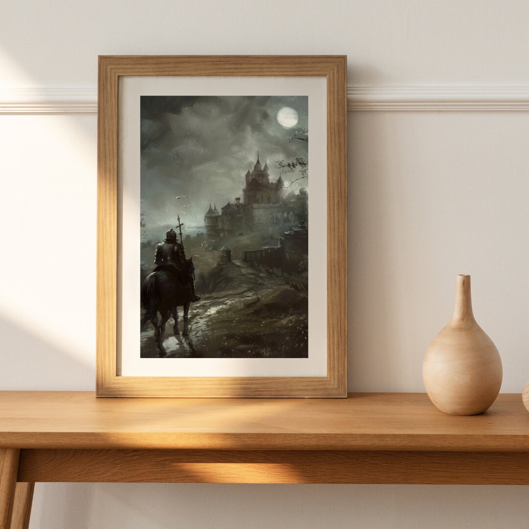 Medieval Knight Classical Painting, Dark Academia, Gothic, Moody ...
