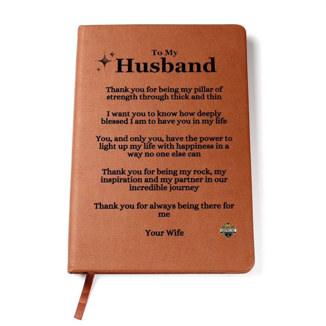 To My Husband. Thank You for Being My Pillar of Strength Through Thick ...