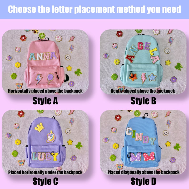 Personalized Kids Backpack,custom Name Patch Backpack for Girls,custom ...