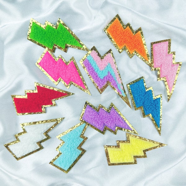 Lightning Bolt Patch - Etsy