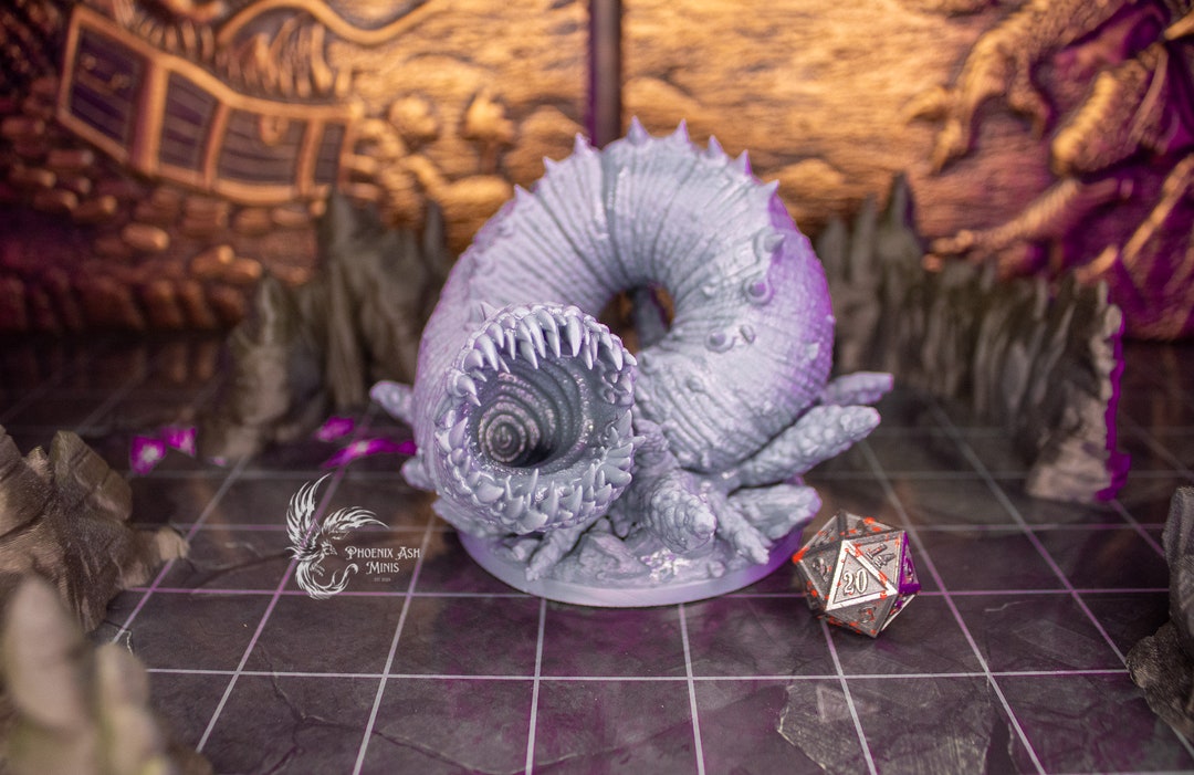 Sand Worm Dnd Miniature Miniatures for Tabletop Games D&D war Games ...