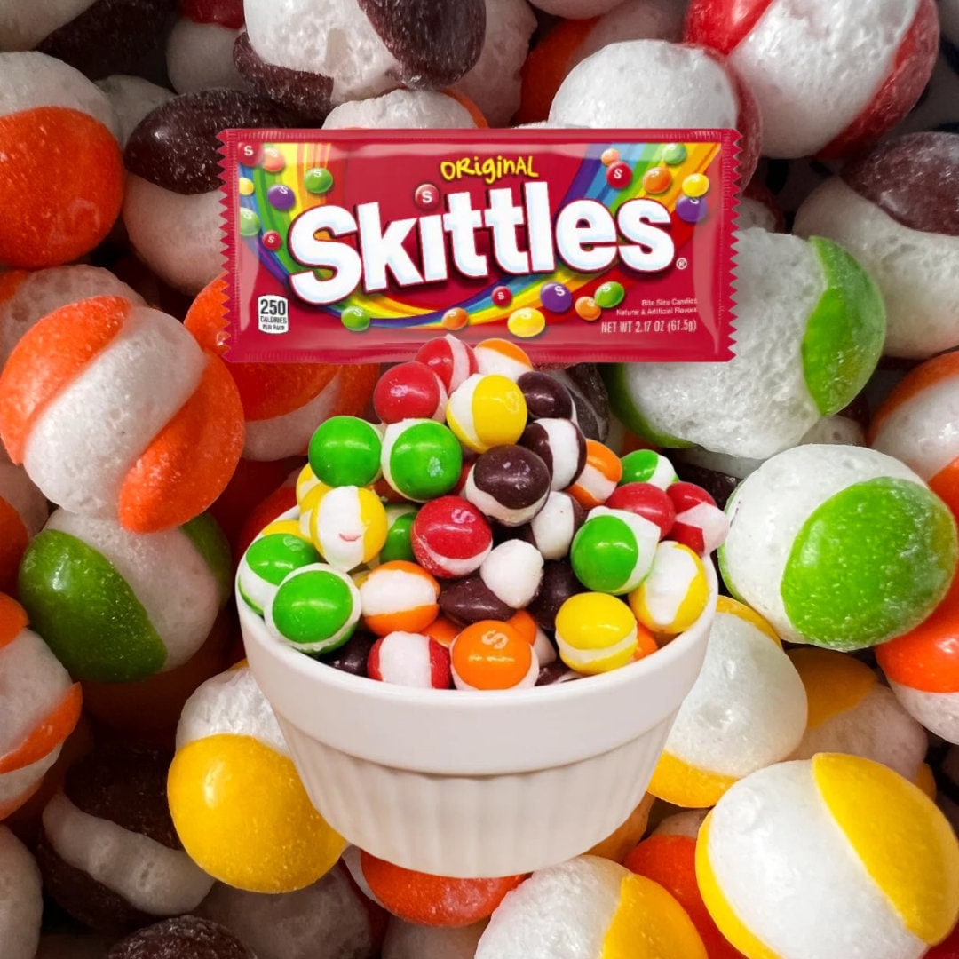 Freeze Dried Candy Skittles Fruit Mix Pack Perfect Munchies and Snacks ...