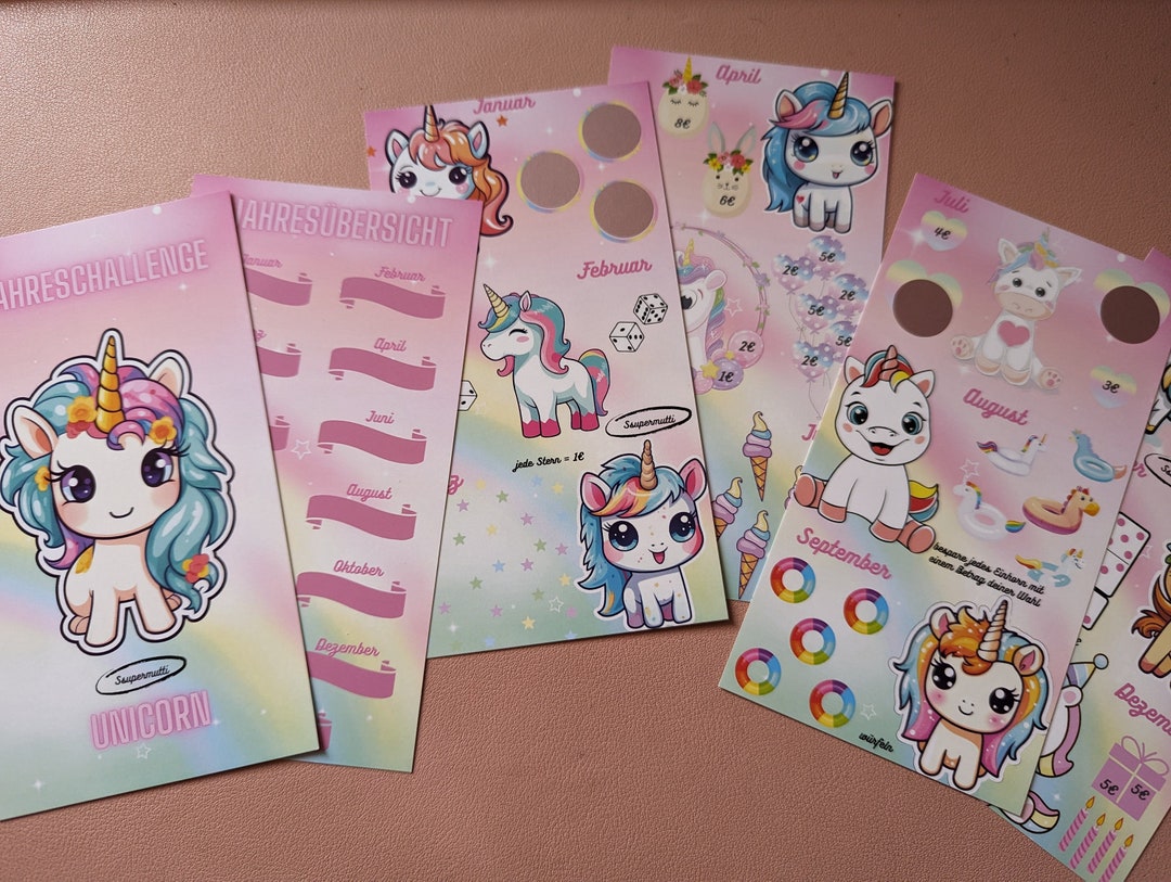 Mini Annual Challenge Unicorn - Etsy