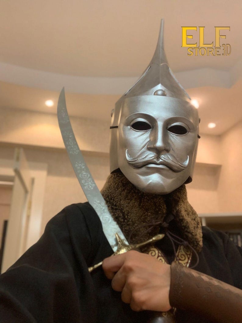 Kipchak Cuman Plastic Helmet, Medieval Warrior Replica - Etsy