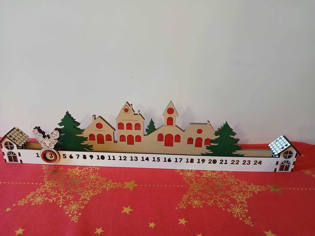 Fichier vectoriel pour calendrier de l'avent décompte jour avant Noel ...