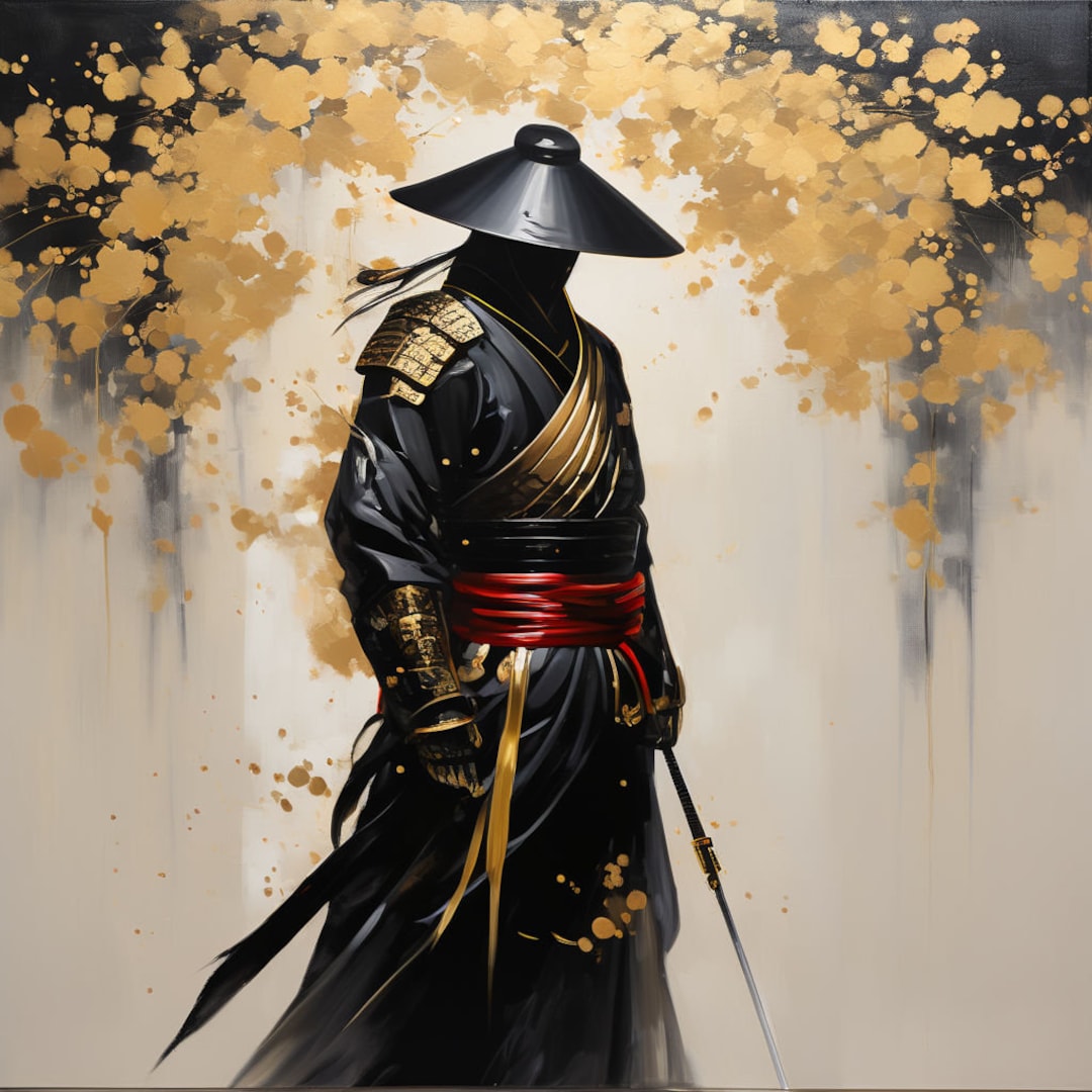 Samurai Wall Art Samurai Print Samurai Canvas Samurai Poster Samurai ...