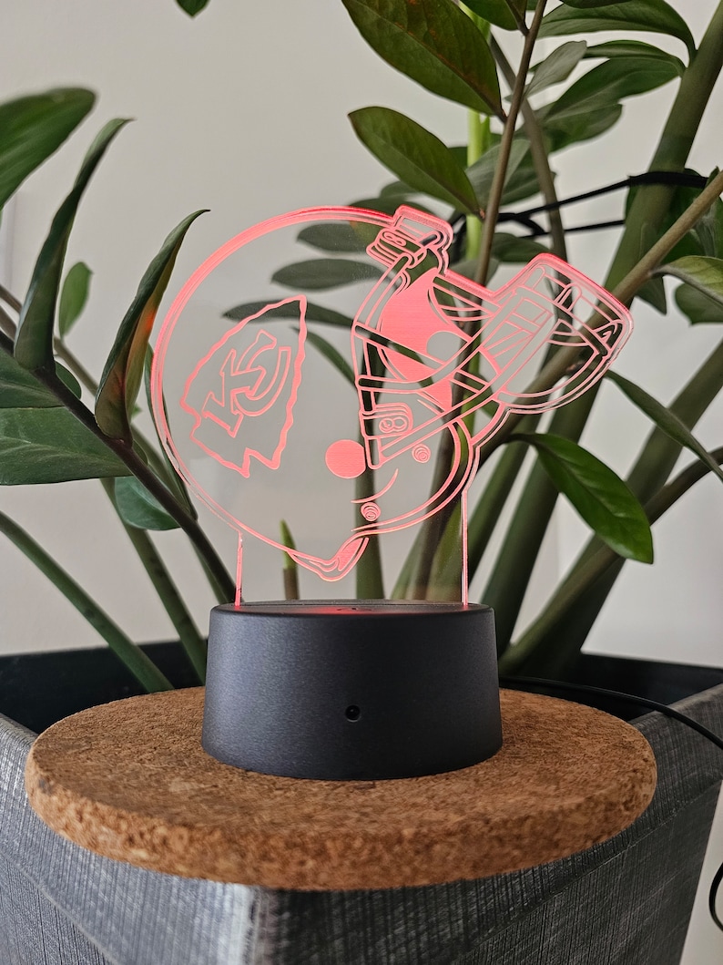 Engraved Logo With LED Base |custom for YOU| Décor for YOUR Room ...