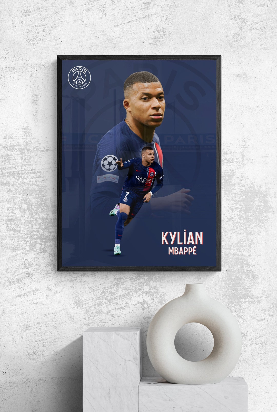 Kylian Mbappe PSG Poster - Etsy