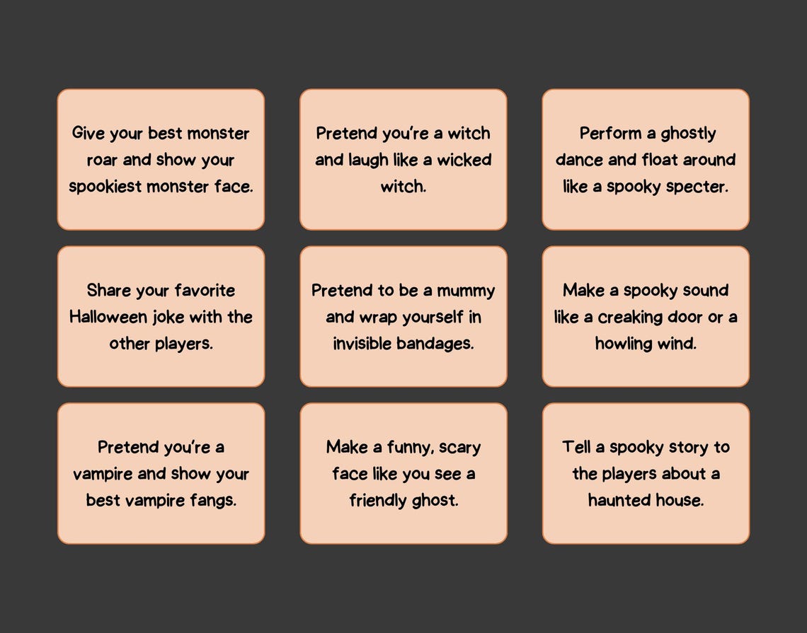 Kids Fun Halloween Board Game, Printable Family Game, Board Game ...