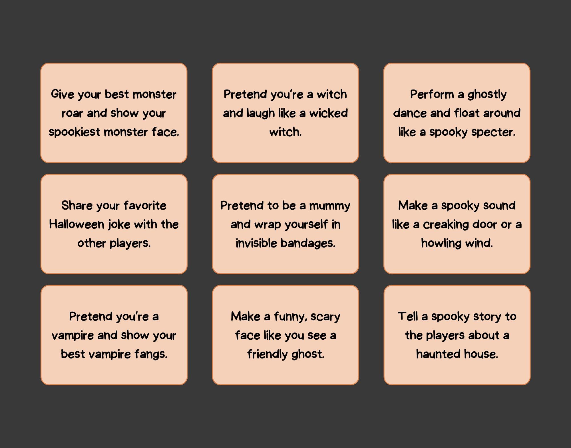 Kids Fun Halloween Board Game, Printable Family Game, Board Game ...