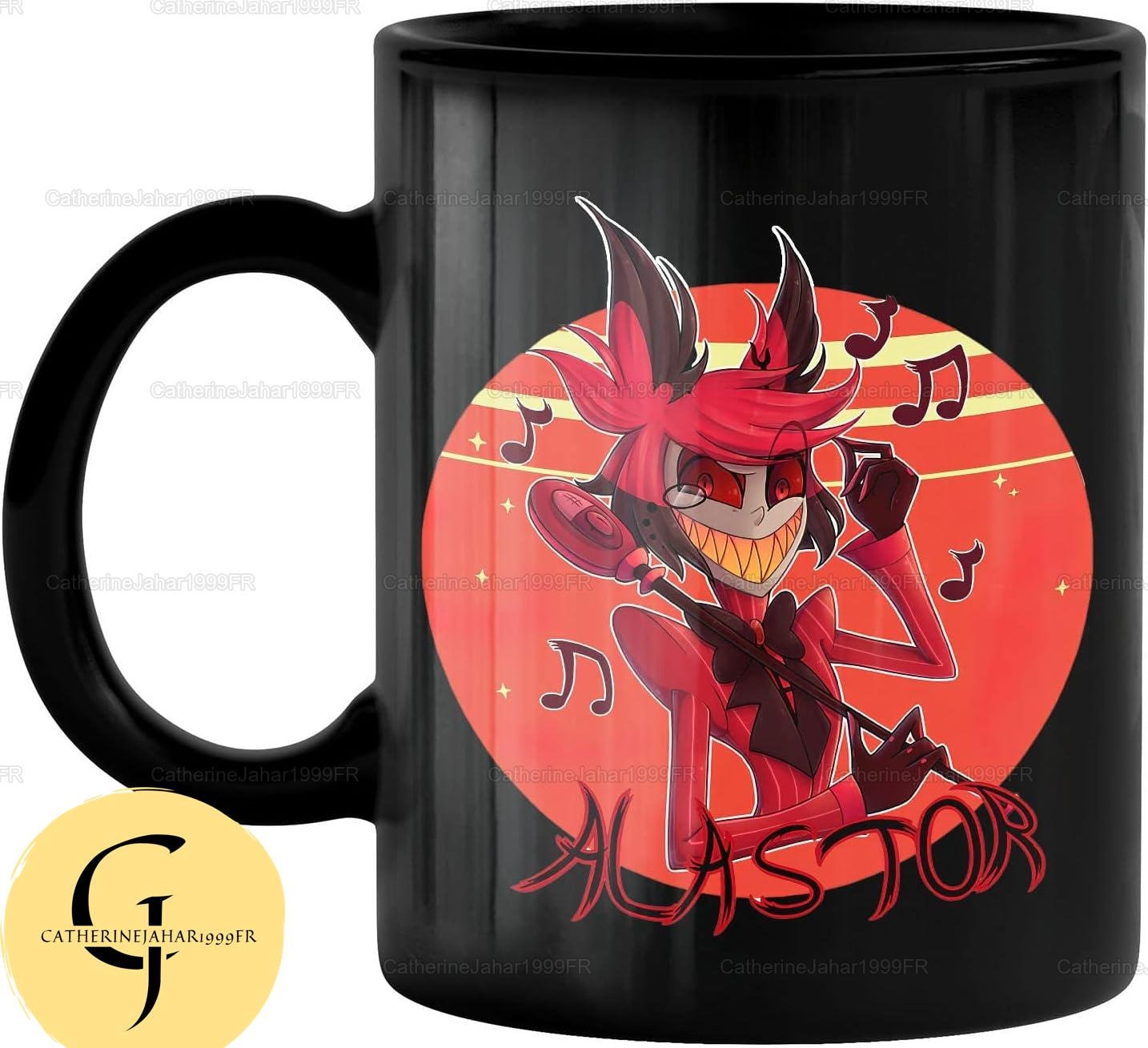 Alastor Hazbin Hotel Mug, Alastor Mug, Hazbin Hotel Mug, King of Hell ...