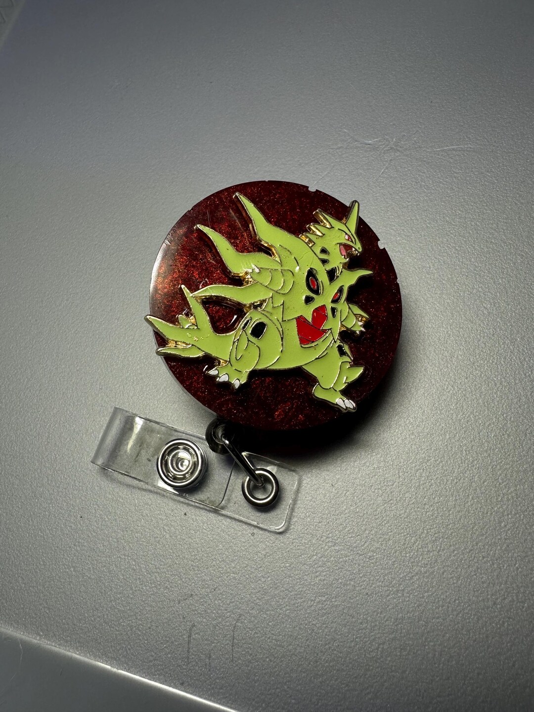 Pokémon Mega Tyranitar Collectible Coin Badge Reel - Etsy