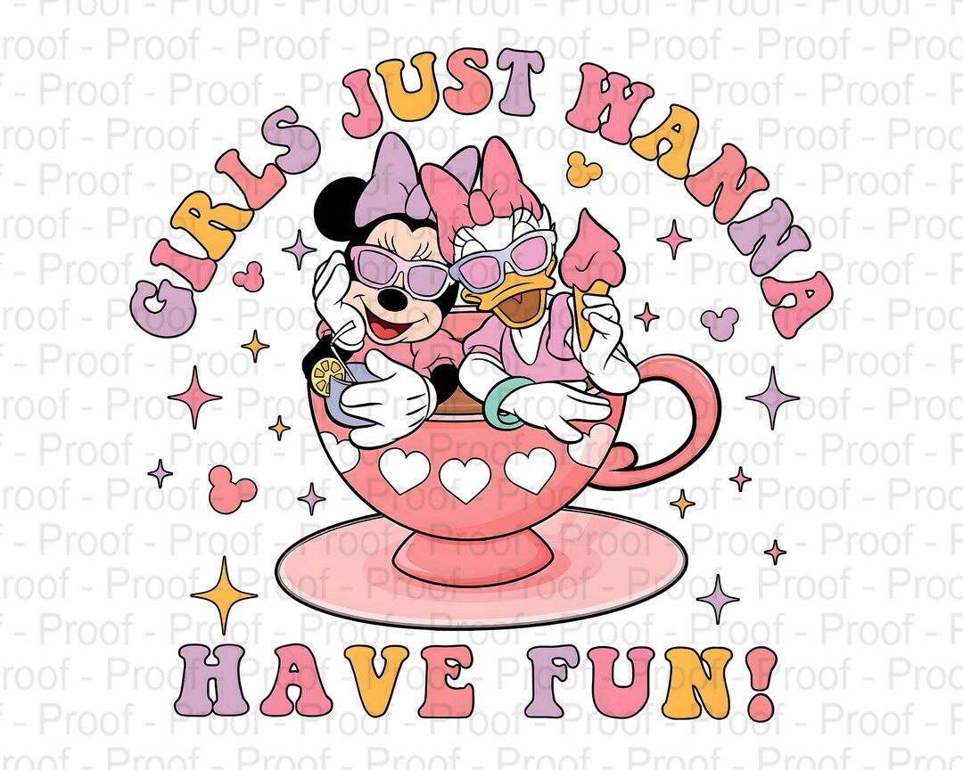 Girls Just Wanna Have Fun Png, Girly Png, Mouse Have Fun Png, Girl ...