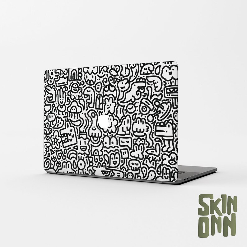 Unique Doodle Art MacBook Skin Decal Stylish and Protective Laptop ...