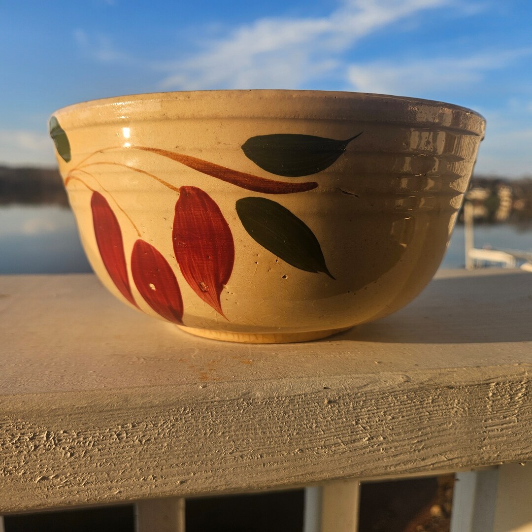 Vintage Watt Oven Ware Pottery Mixing Bowl #7 American Red - Etsy