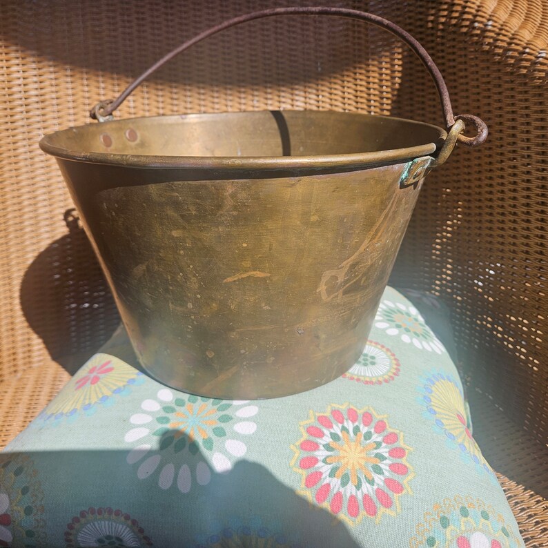 Antique H.W. HAYDEN Brass Co. Waterbury Brass Bucket, Pail Pat. 1873 - Etsy