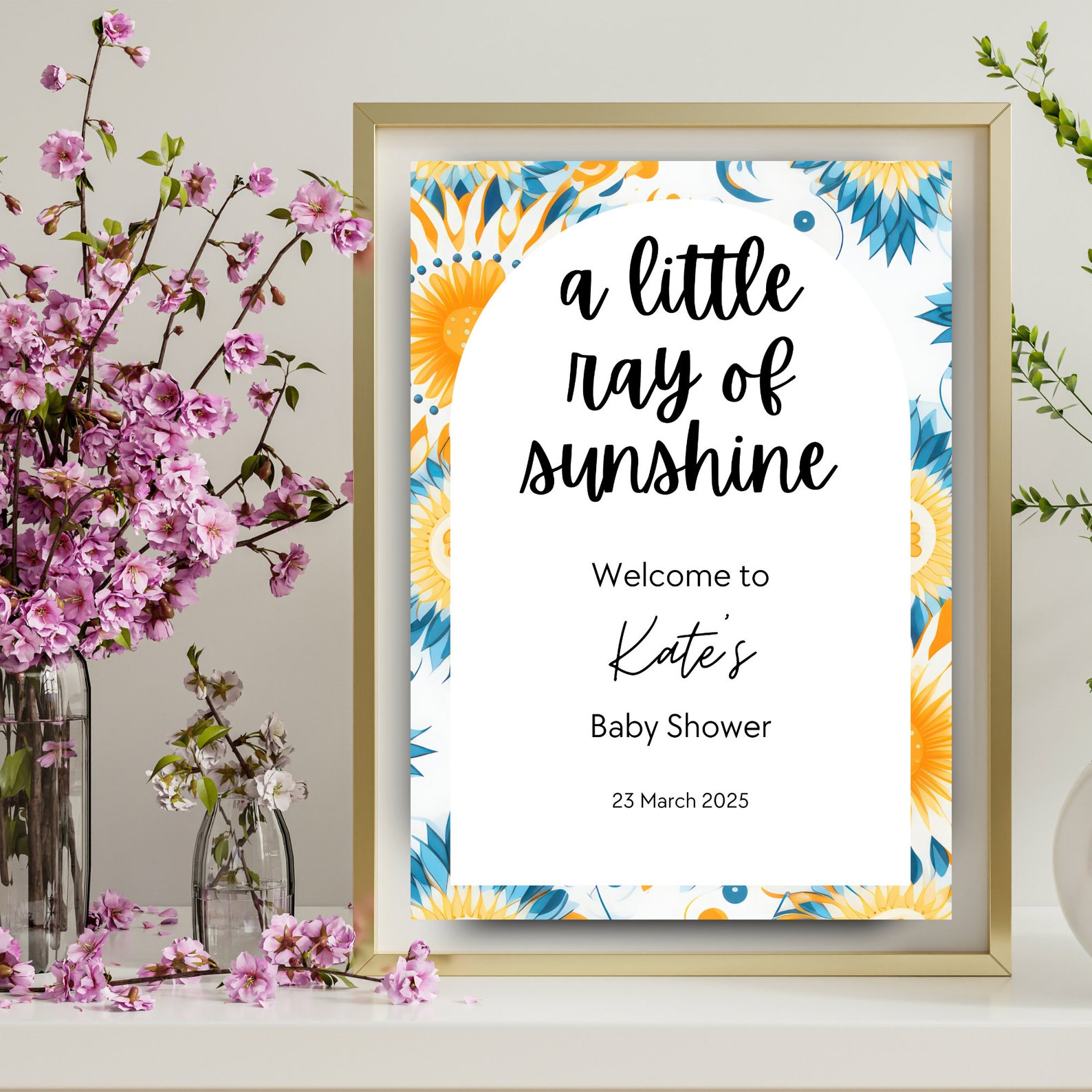 Baby Shower Welcome Sign Template, Welcome Poster, Instant Download ...