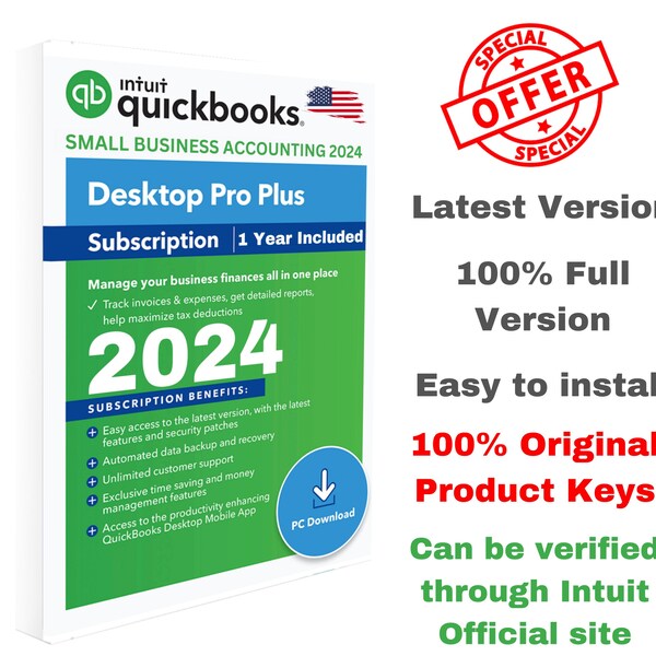 Quickbooks Pro Plus 2024 Desktop - Etsy Quickbooks Pro Plus 2024 Desktop - Etsy