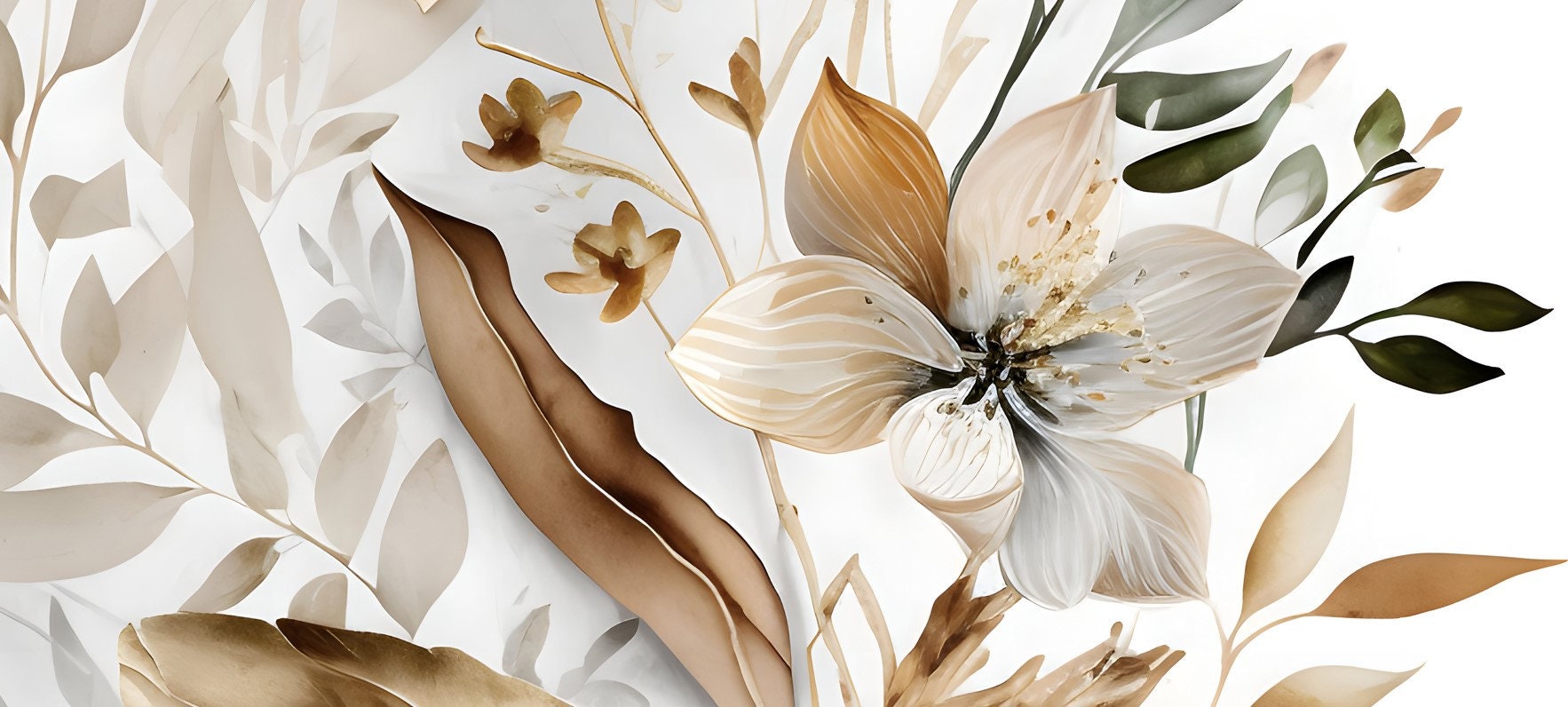 Set of 3 Neutral Watercolor Prints, Minimalist Boho Wall Decor ...