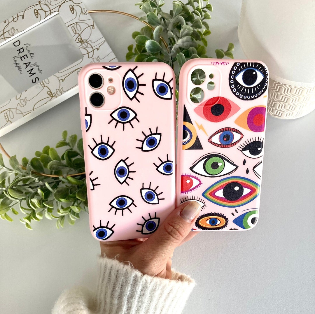 Eyes Blue Evil Print/ Hypebeast Aesthetic iPhone Case/ Talisman Amulet ...