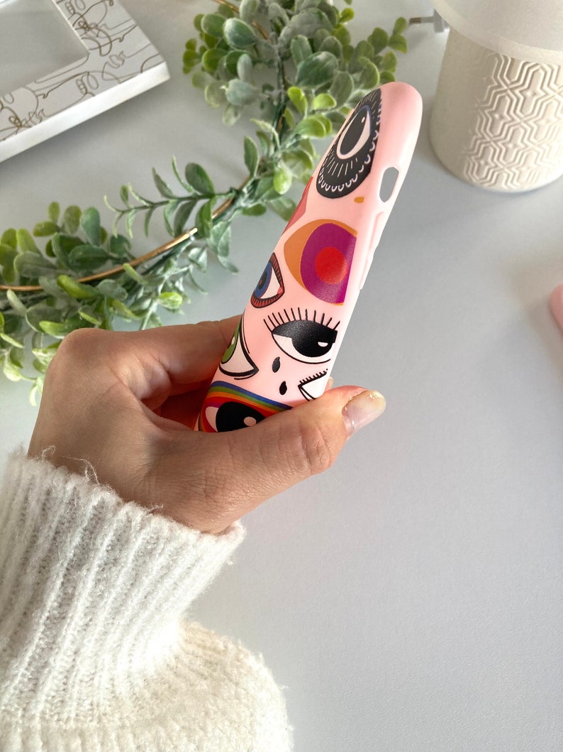 Eyes Blue Evil Print/ Hypebeast Aesthetic iPhone Case/ Talisman Amulet ...