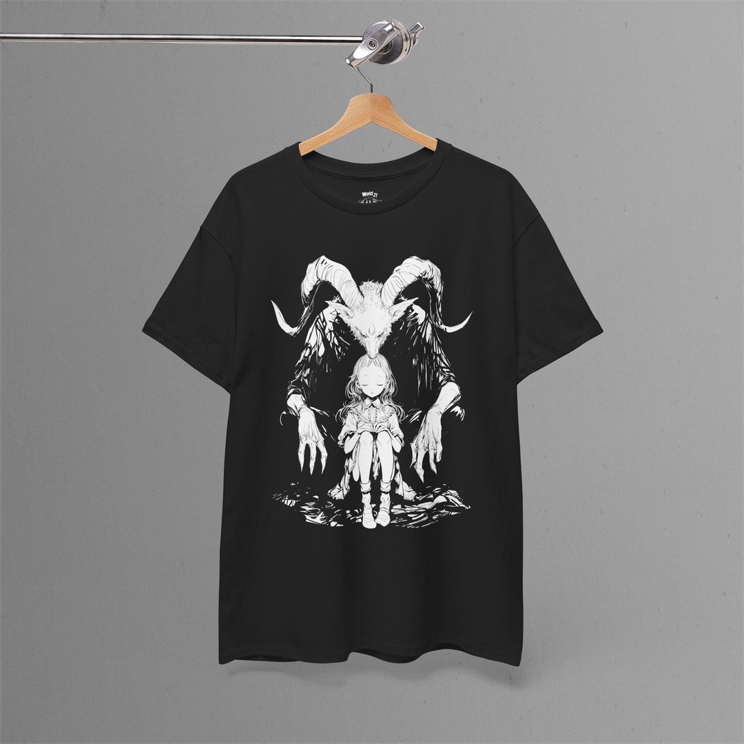 Baphomet Girl T-shirt: Gothic Satanic Occult Clothing - Etsy