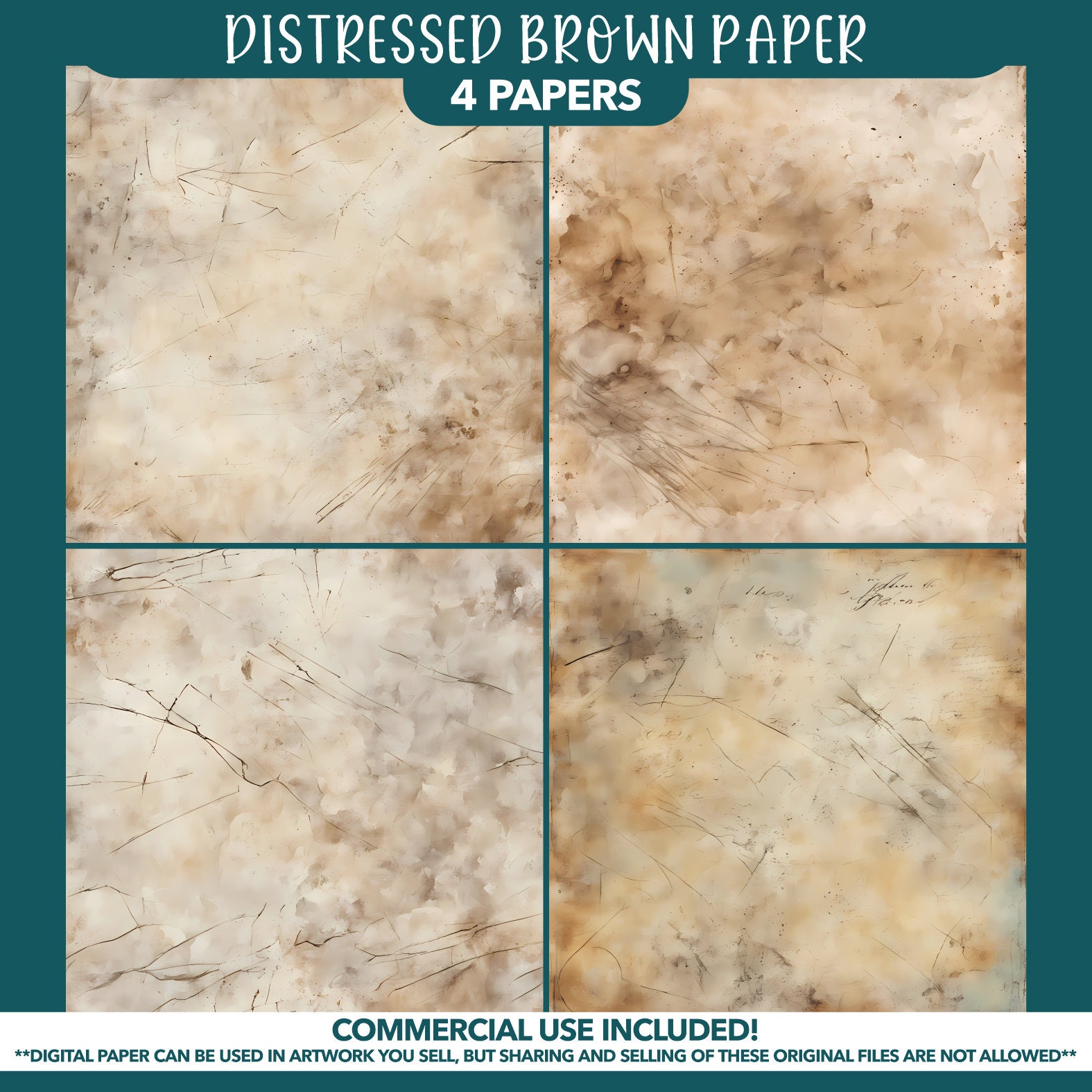 Digital Paper - Distressed Texture - Commercial Rights - Etsy