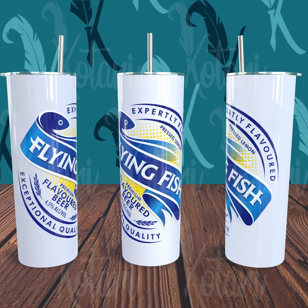 Flying Fish Beer Alcohol Booze 20oz Tumbler SA Drinks Tumblers PNG - Etsy