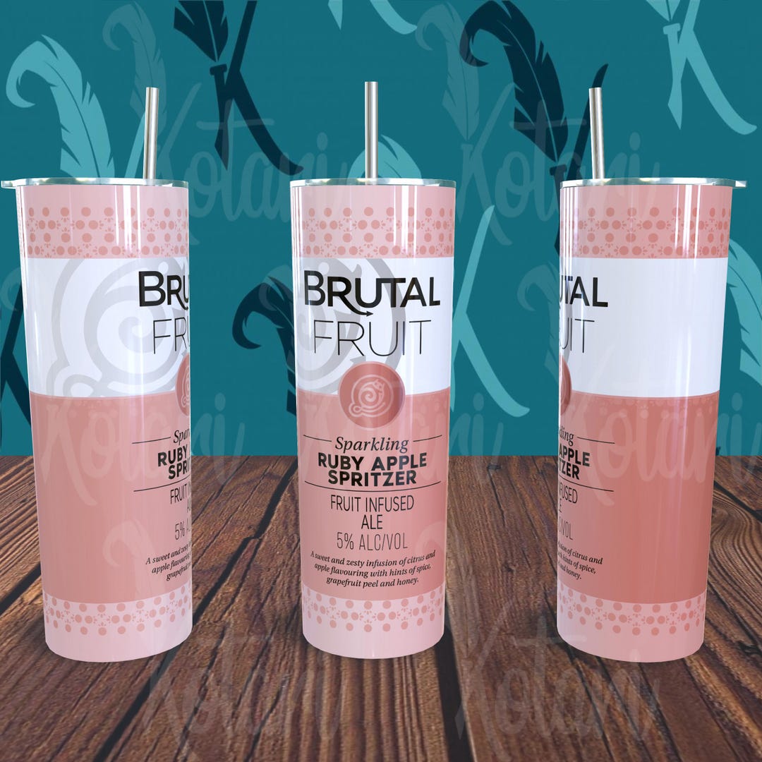Brutal Fruit Ruby Alcohol Booze 20oz Tumbler SA Drinks Tumblers PNG - Etsy