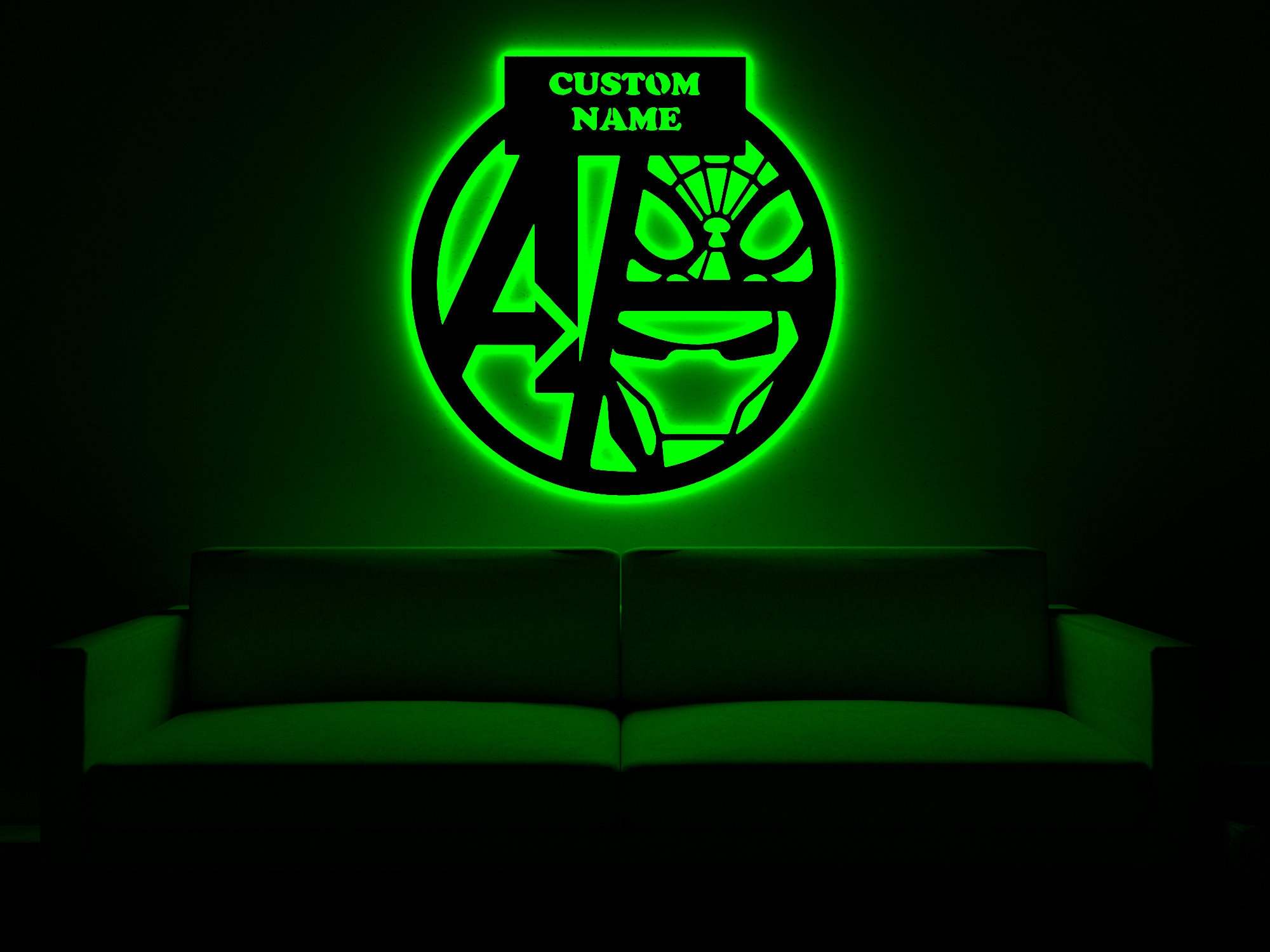 Super Heroes Sign, Avengers Assemble Logo, Avengers Gift, Avengers Art ...