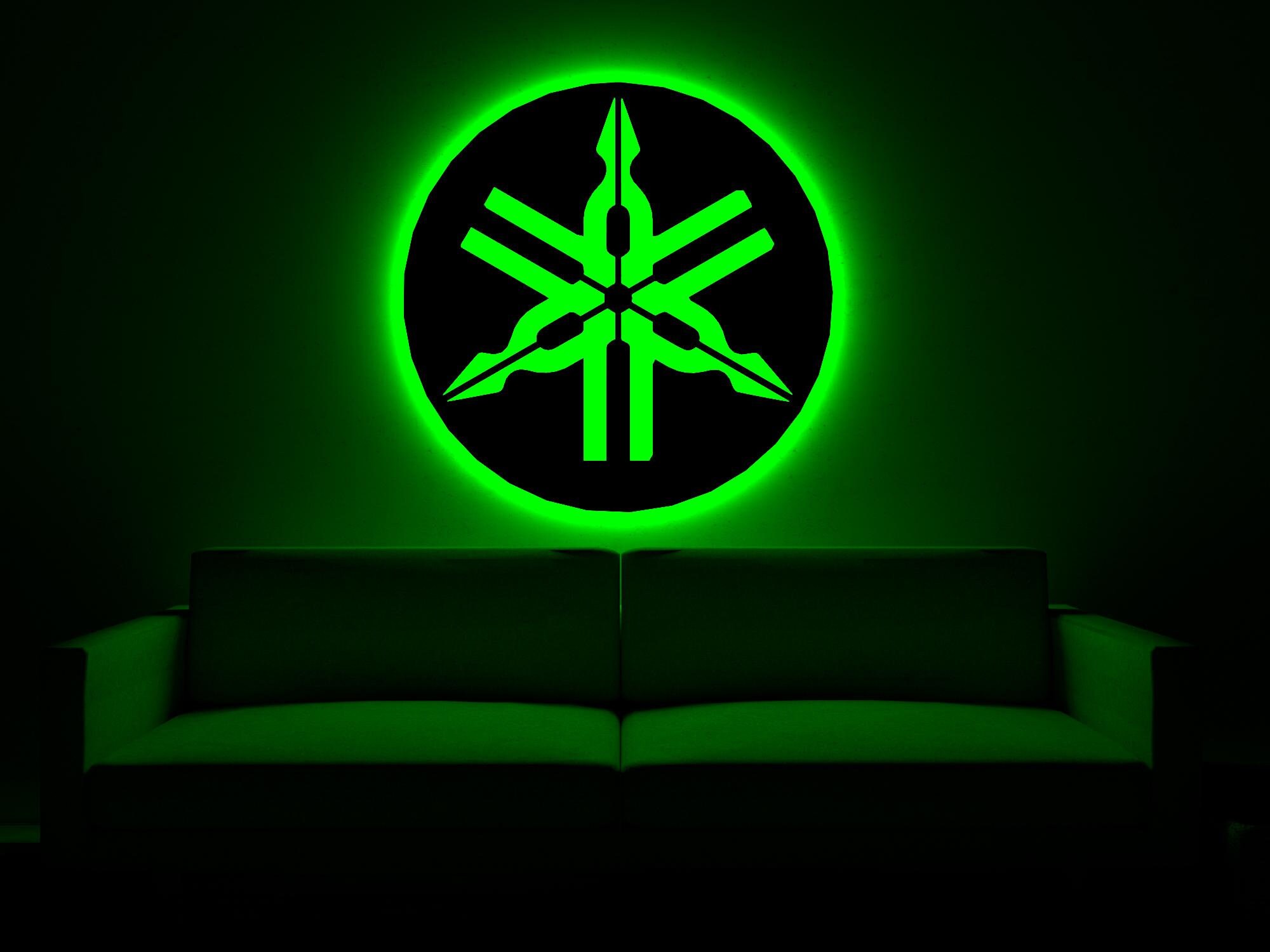 Yamaha LED Wall Art, Yamaha Logo Neon Sign, Motorcycle Garage Decor ...