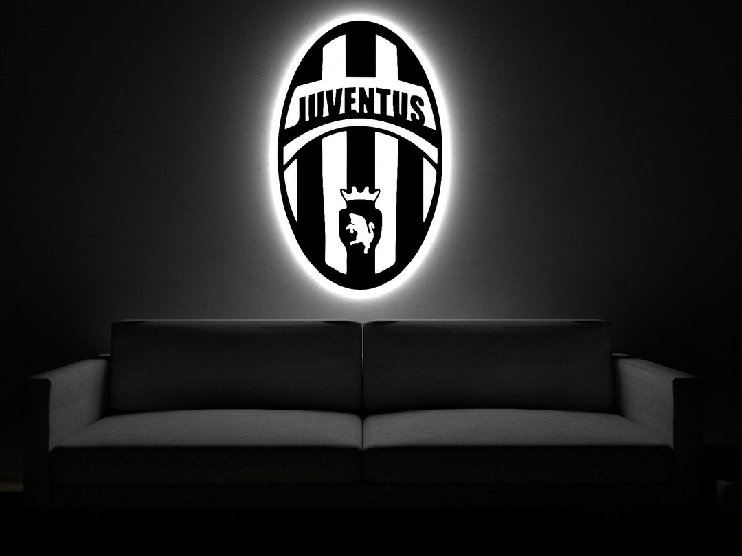 Juventus Led Sign, Juventus Wall Decor, Football Team Logo, Juventus ...