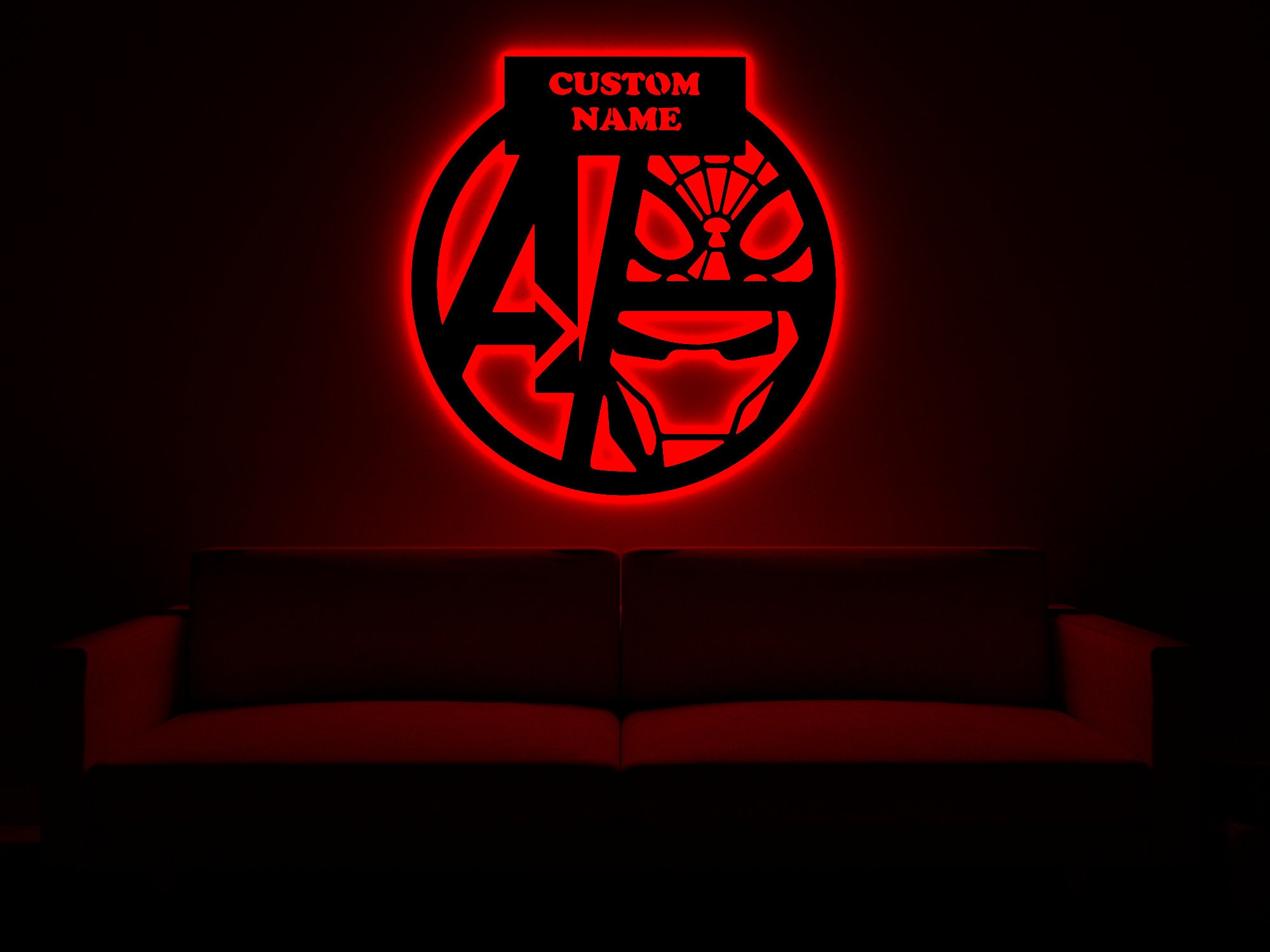 Super Heroes Sign, Avengers Assemble Logo, Avengers Gift, Avengers Art ...