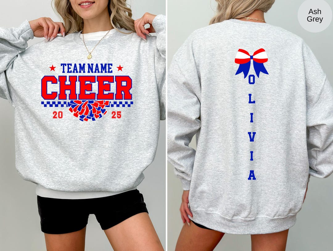 Custom Cheer Team Sweatshirt: Personalized Cheerleader Gift - Etsy