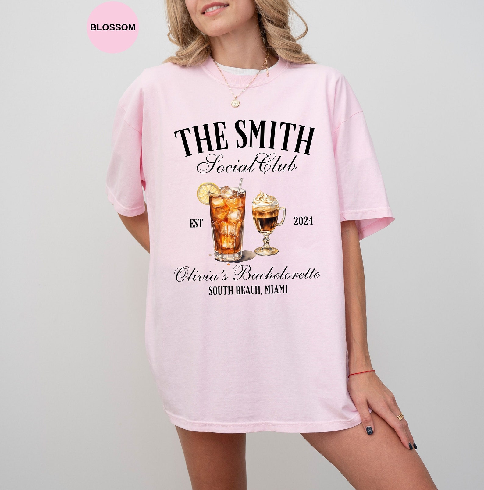 Signature Drinks Shirt, Luxury Bachelorette Merch, Custom Name Tee ...
