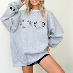 Custom Dog Sweatshirt Personalized Dog Ears Sweater With Name Custom ...