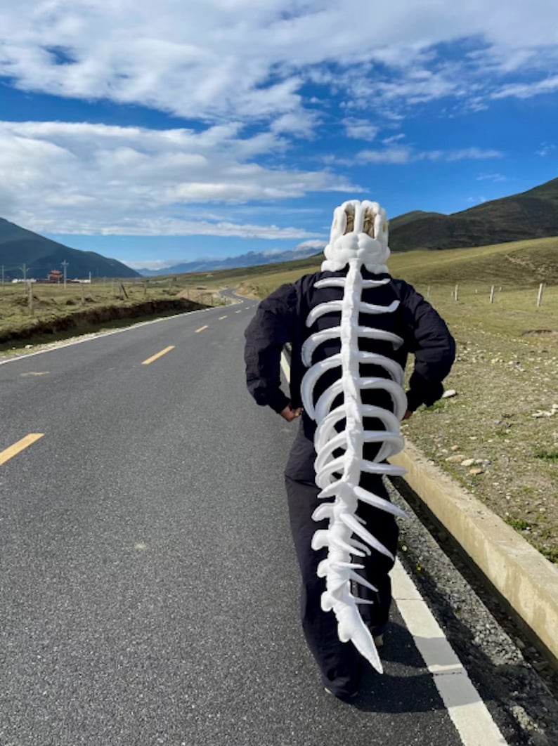 T-rex Skeleton Flax Outfit: EDM Dinosaur Rave Clothes - Etsy