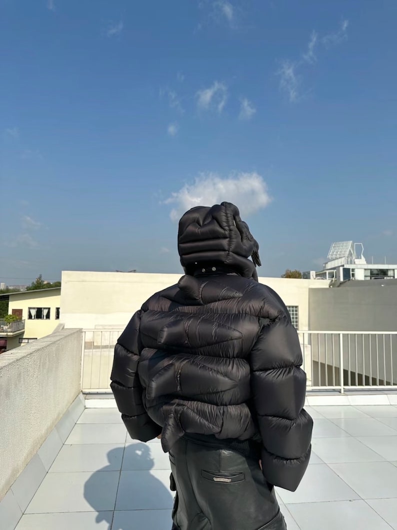 Frozen Fossil: T-rex Skeleton Black Down Jacket - A Prehistoric ...