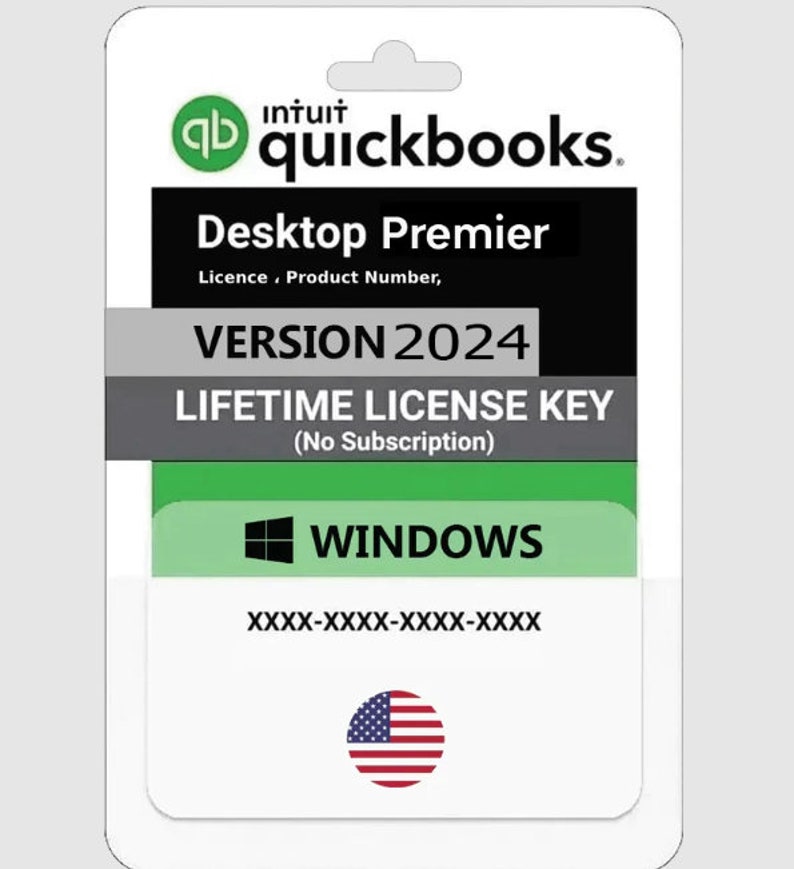 Quickbooks Desktop Premier 2024 for Windows Lifetime License, Not a ...