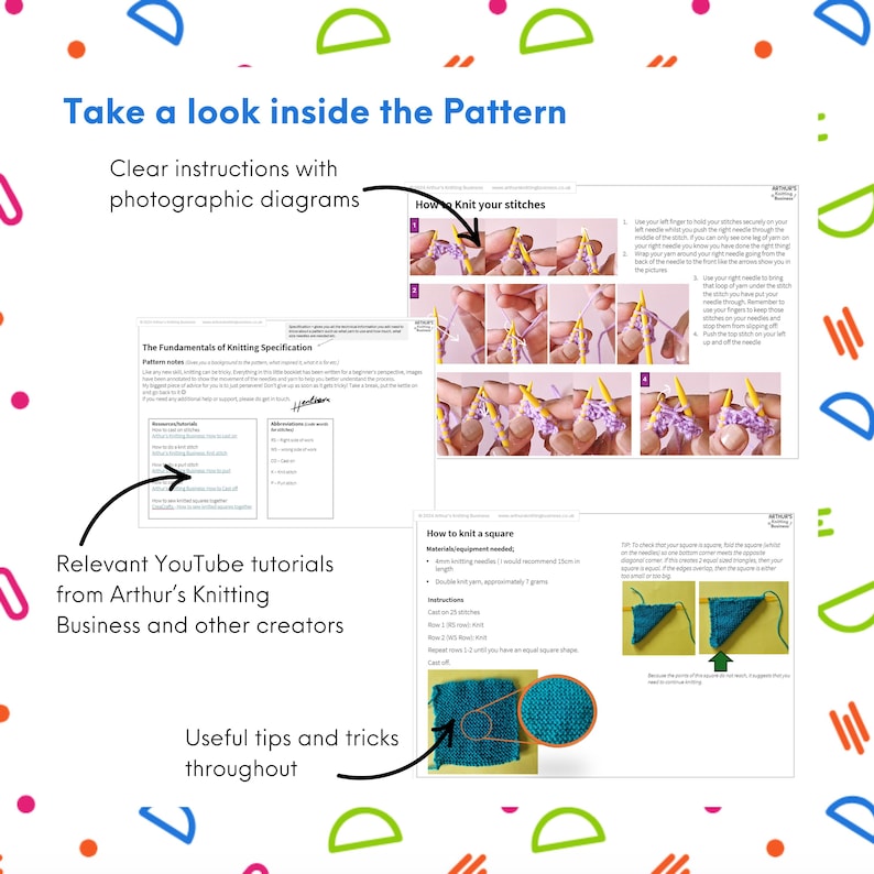 Learn to Knit Kit, Simple and Easy to Follow Instructions With Tools, Materials and Video ...