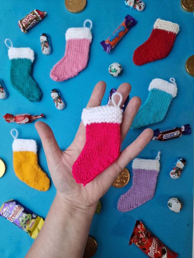 Reusable Advent Calender, Knit Your Own Mini Stocking, Suitable for ...