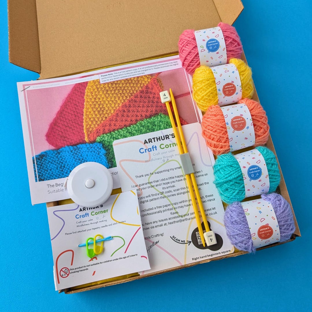 Children's Knitting Starter Kit: Learn to Knit, Ages 8+ (pattern ...