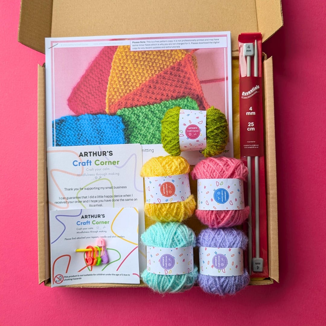 Left-handed Knitting Starter Kit: Beginner-friendly With Video ...