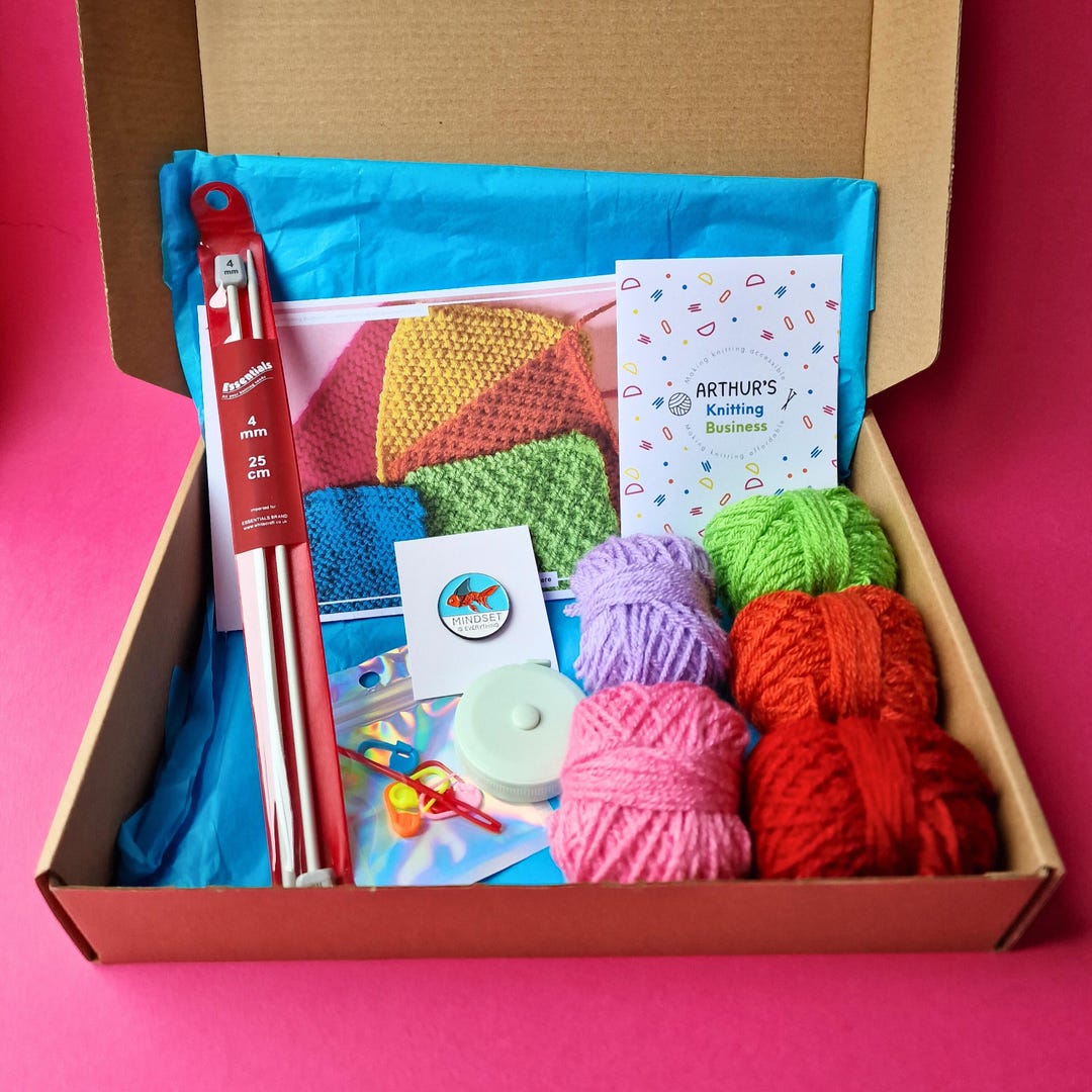 Knitting Starter Kit for Beginners: Learn to Knit With Tools ...
